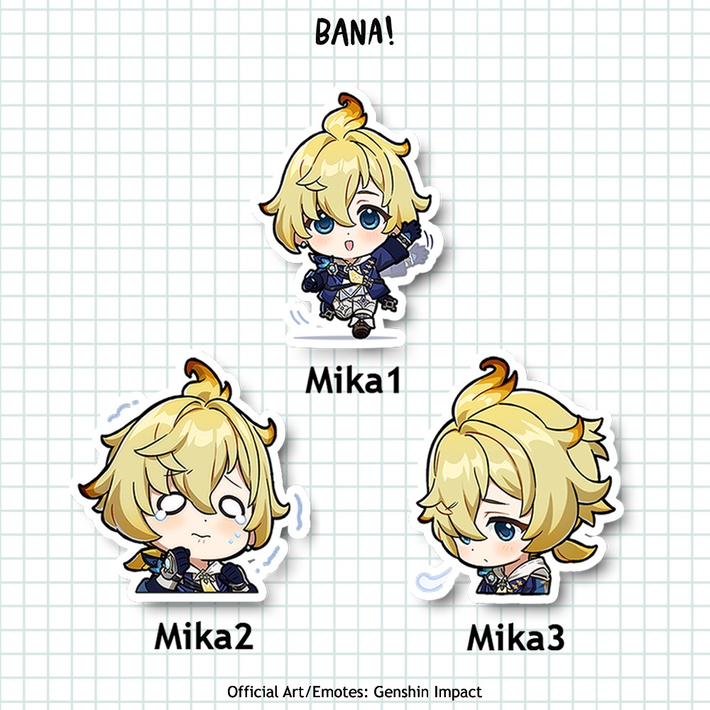 Jual Stiker Genshin Impact MIKA Sticker Vinyl Waterproof | BANA ...