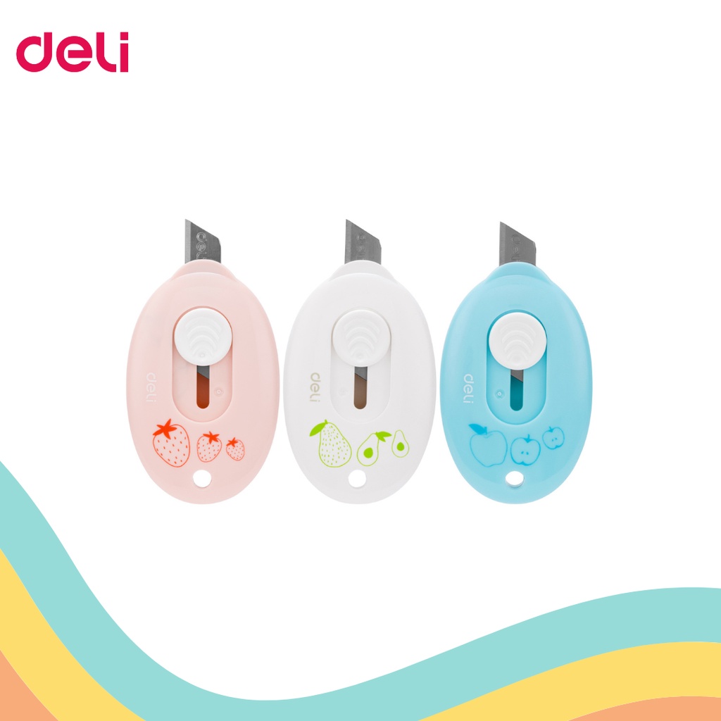 Jual CUTTER MINI BULAT DELI 2050 FRUIT (1 PCS) | Shopee Indonesia