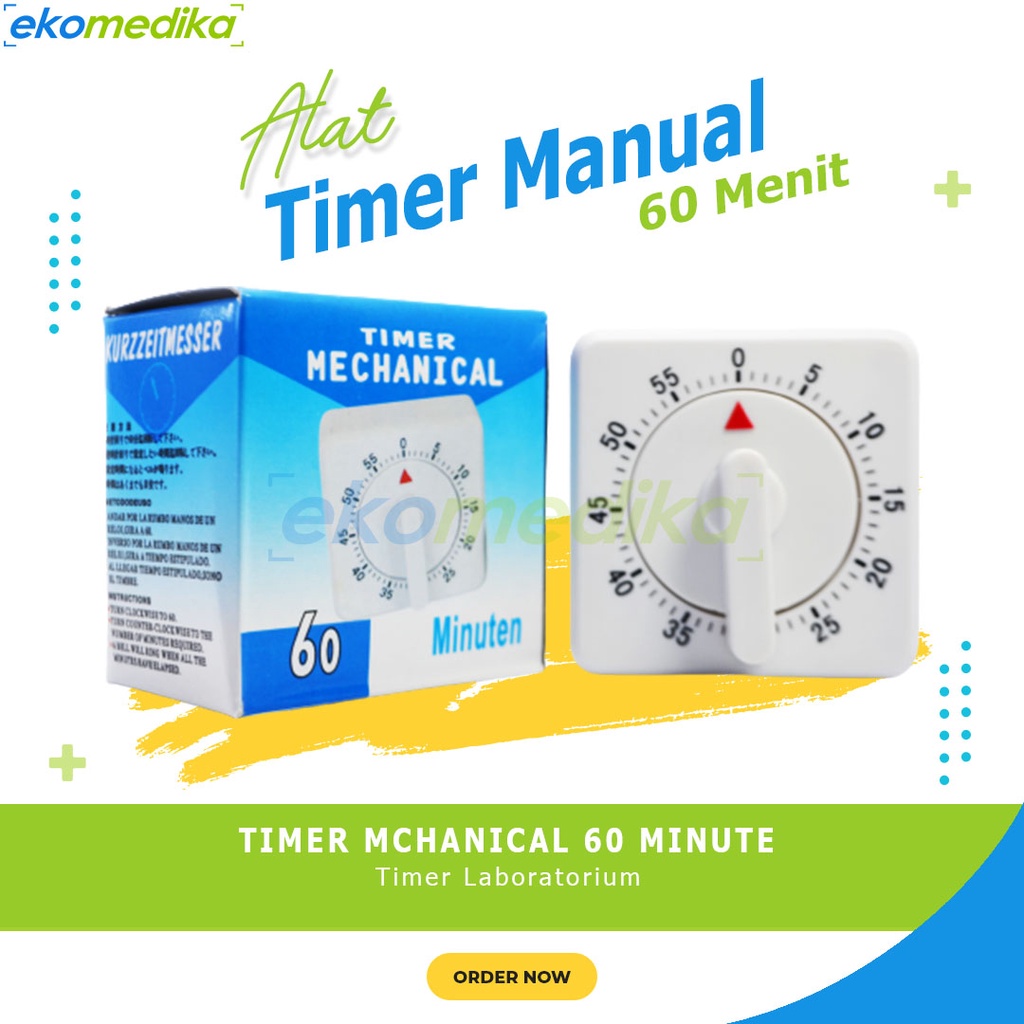 Jual Timer Manual 60 Timer Lab 60 Menit Timer Laboratorium Shopee Indonesia