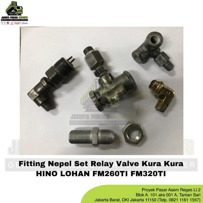 Jual Fitting Nepel Set Kura Kura Relay Valve Hino Lohan Fm260Ti Fm320Ti | Shopee Indonesia