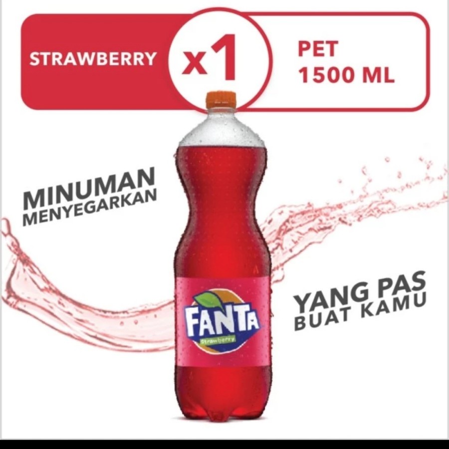 Jual Fanta Strawberry 1500 ml 1.5 Liter 1,5 liter | Shopee Indonesia