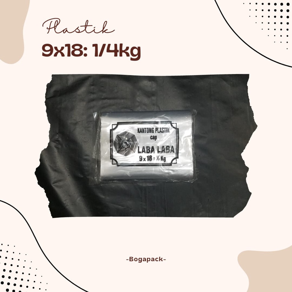 Jual Plastik Bening Laba-laba 9x18 / Plastik Bening 1/4kg / Plastik ...