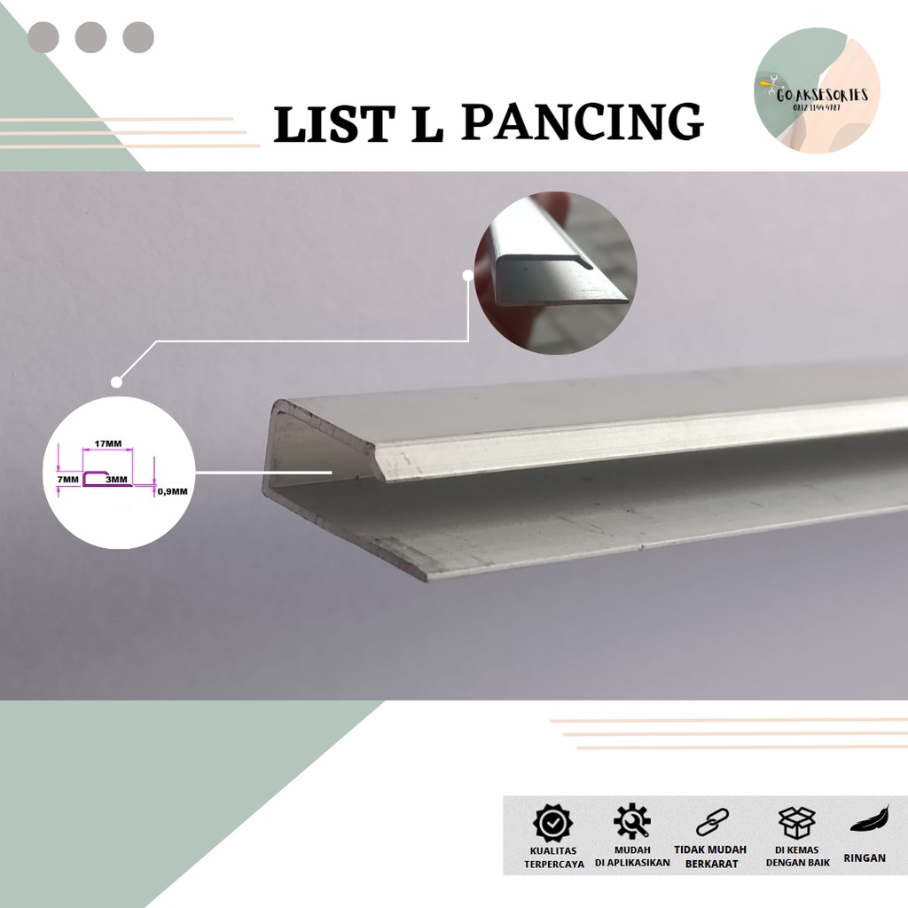 Jual LIS PANCING ALUMINIUM/LIS KAIT/LIS KAIL | Shopee Indonesia