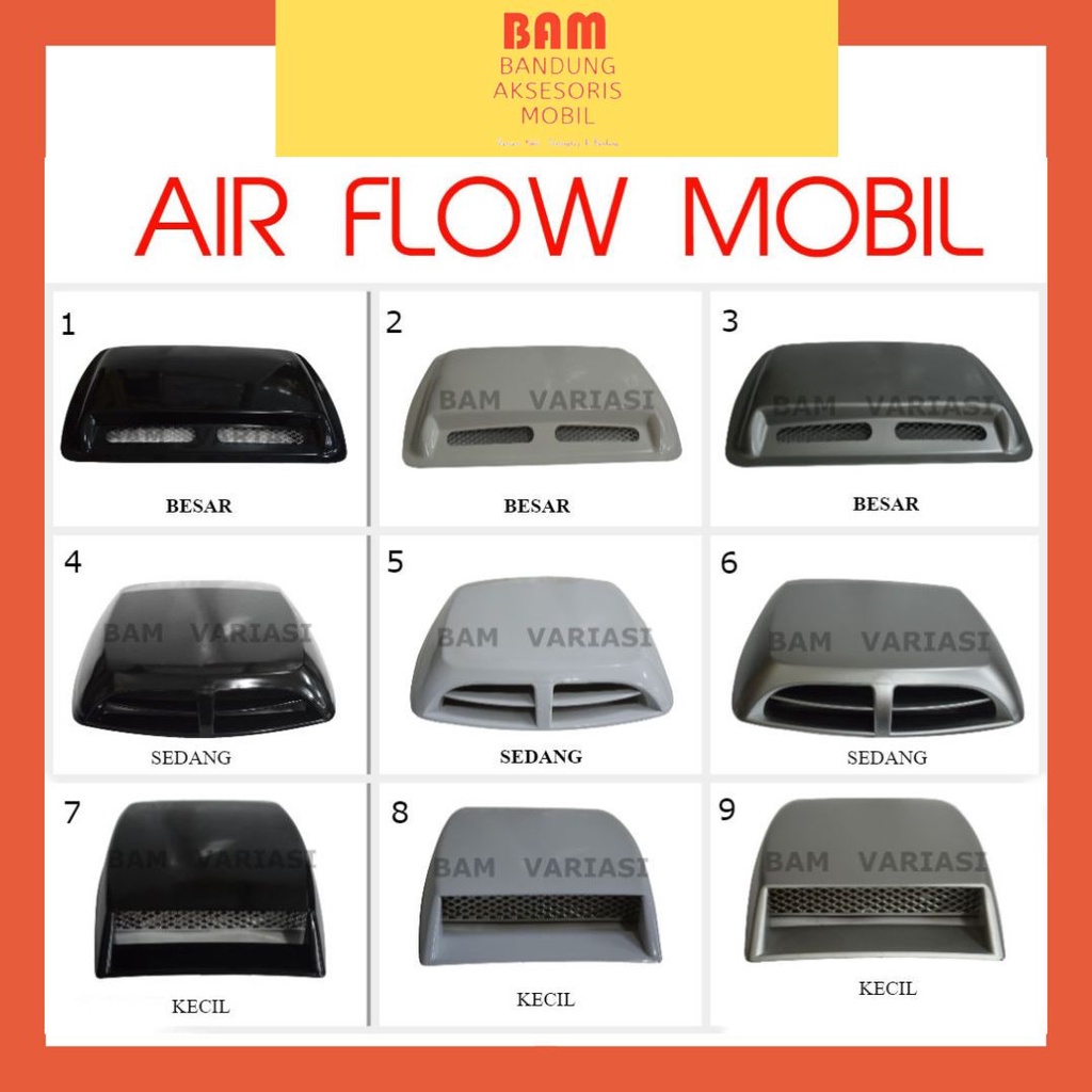 Jual Air Flow Racing Mobil Universal Model Tempel | Shopee Indonesia