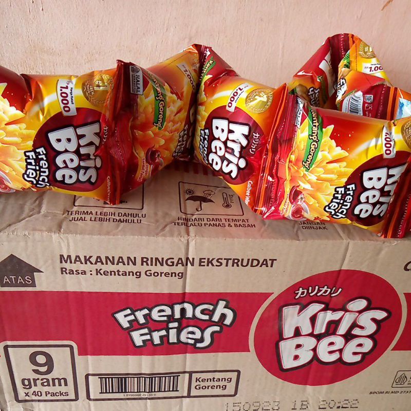 Jual KRISBEE FRENCH FRIES 9GR 1 DUS/KARTON ISI 40 BUNGKUS KENTANG ...
