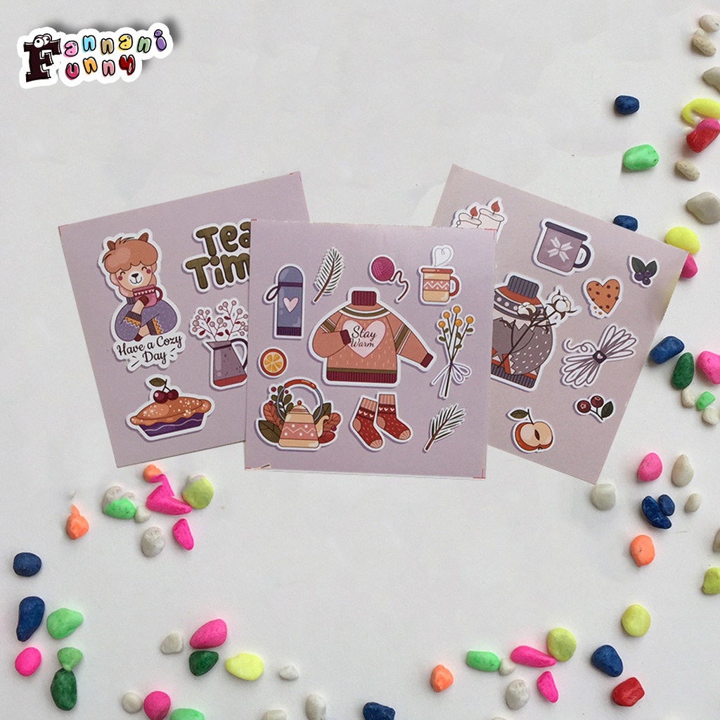 Jual Sticker sheets sweater cute | sticker lucu | sticker journal ...