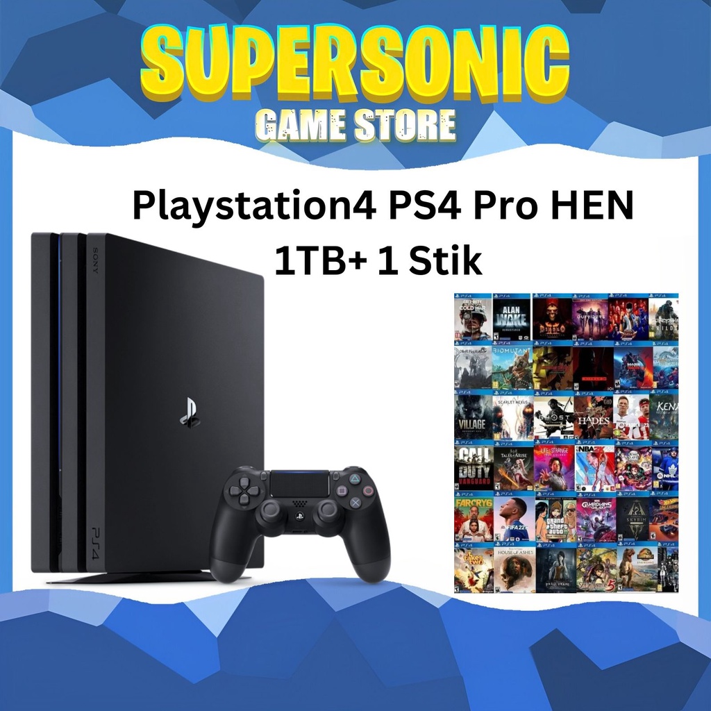 Jual Playstation 4 PS4 Slim 500GB/ Fat 500GB/ Pro 1TB + 2 Stik | Shopee ...