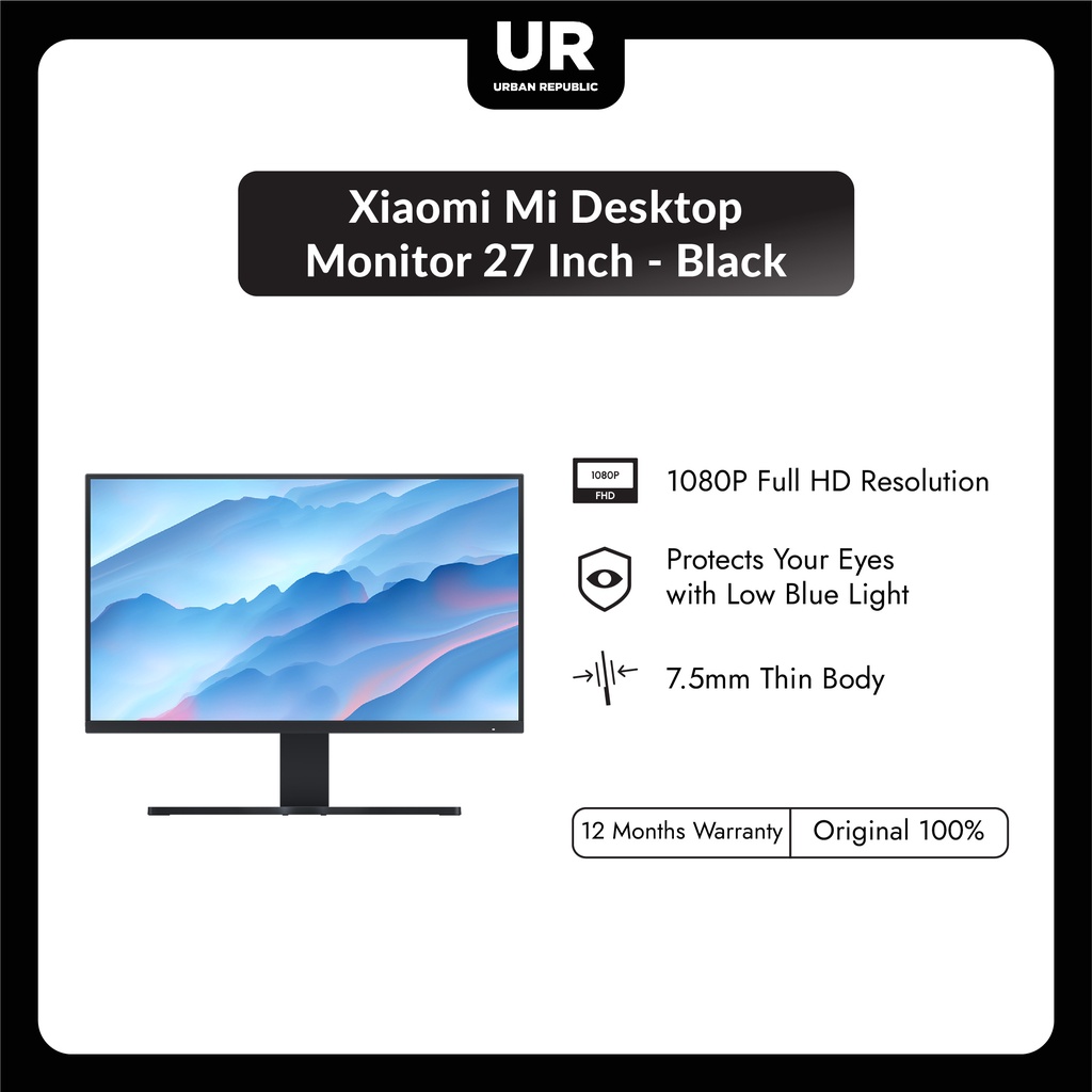 Jual Xiaomi Mi Desktop Monitor 27” - Black | Shopee Indonesia