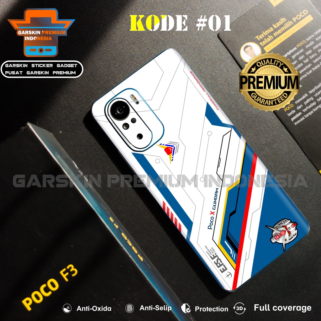 Jual COD Garskin Sticker Xiaomi Poco F3 Motif 1-20 Bisa Request Gambar ...