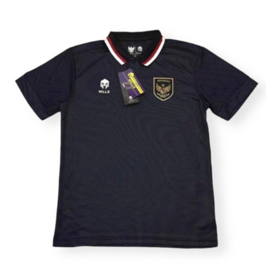 Jual JERSEY BOLA TIMNAS INDONESIA HITAM 3RD MILLS 2022 2023 OFFICIAL ...