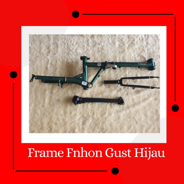 Jual Frame set fnhon Gust Hijau 20 inch V brake | Shopee Indonesia
