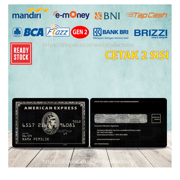 Jual EMONEY CREDIT CARD AMERICAN EXPRESS BLACK MANDIRI FLAZZ BCA GEN 2 ...