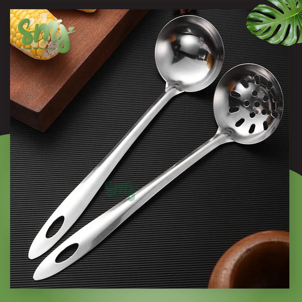Jual SMJ - Sendok Kuah Sayur Centong Irus Sutil Lubang Stainless Steel ...