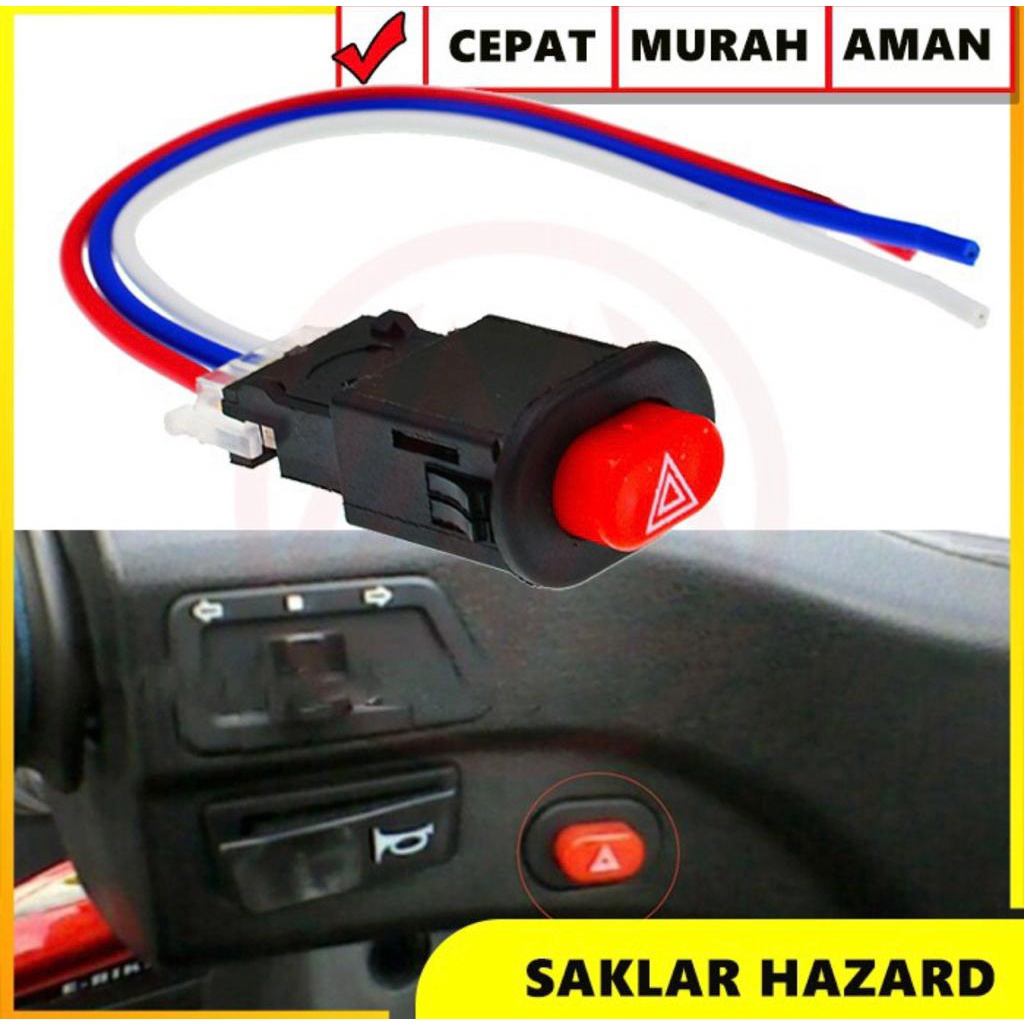 Jual saklar tombol Hazard switch on off warning light universal all ...