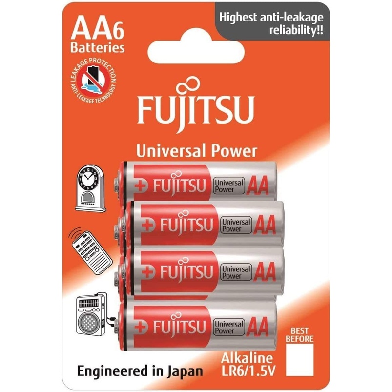 Jual Batre Fujitsu Alkaline Universal AA A2 isi 6 Original | Shopee ...