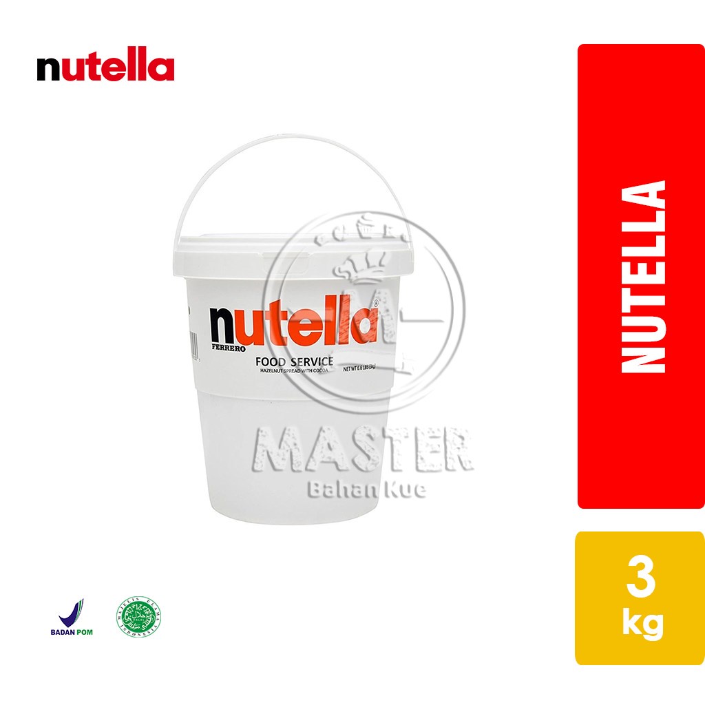 Jual Nutella Chocolate Hazelnut Spread / Selai Coklat Hazelnut [Pail 3 ...