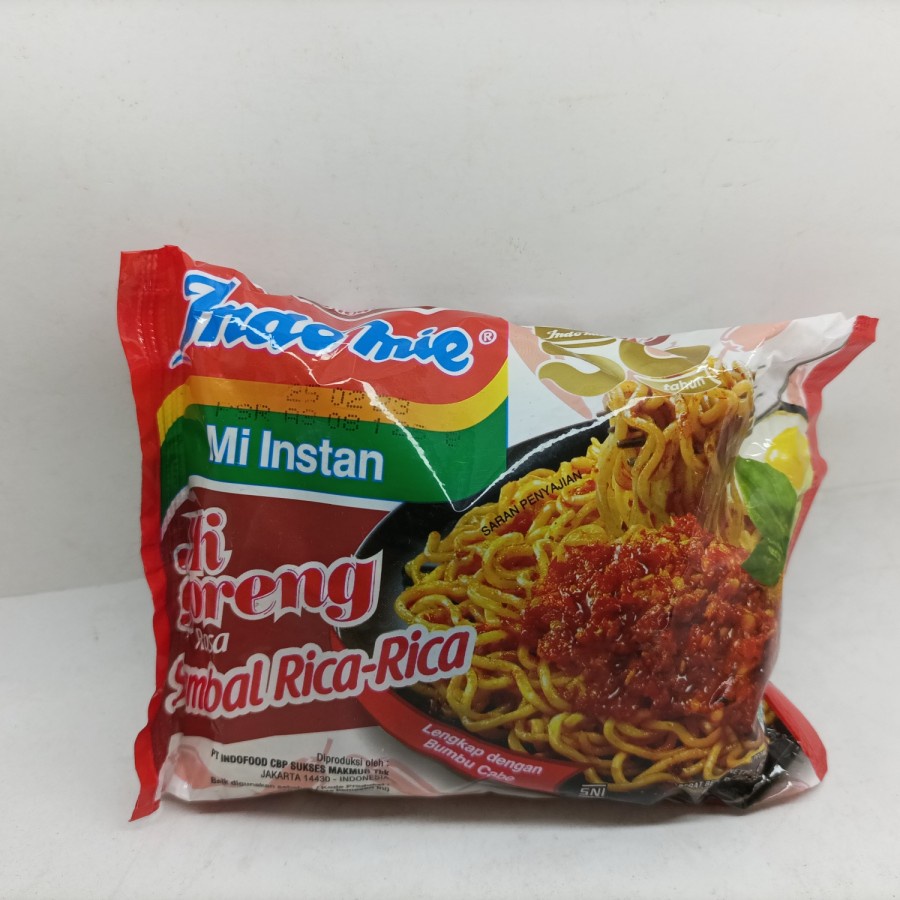 Jual indomie goreng rasa sambal rica rica mie instan sambel ricarica ...