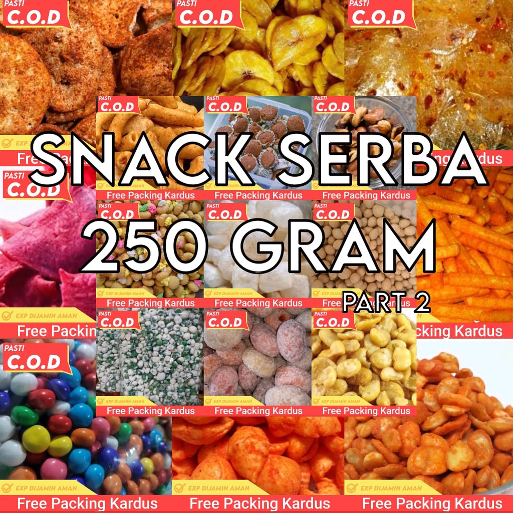 Jual Aneka Snack Grosir 250 Gram Part 2 / Grosiran Kiloan / Cemilan ...