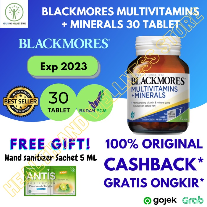 Jual BLACKMORES MULTIVITAMIN + MINERAL 60 TABLET MULTIVITAMINS MINERAL | Shopee Indonesia