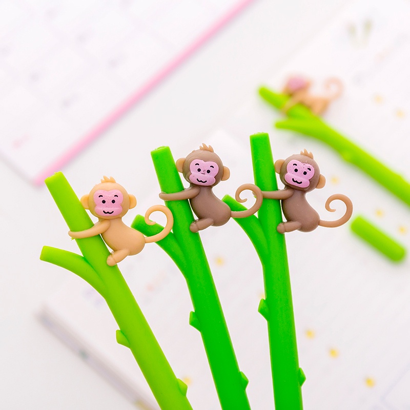 Jual PULPEN GEL GANTUNGAN KARAKTER BONEKA MONKEY LUCU / PULPEN GEL ...