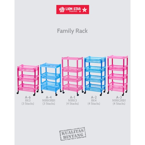 Jual FAMILY RACK LION STAR RAK SUSUN SERBAGUNA RAK TIRISAN RAK PIRING ...