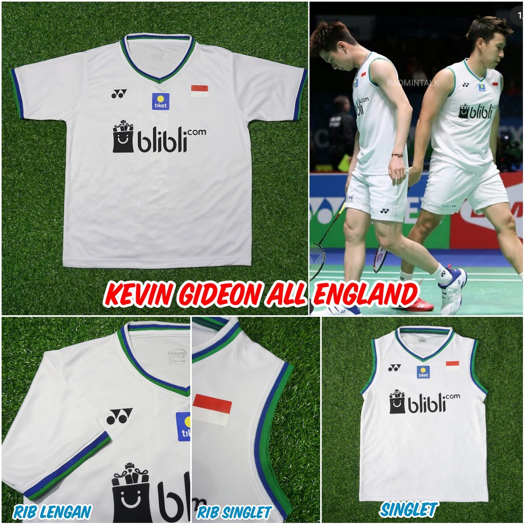 Jual Baju Badminton Dewasa Model Kevin Gideon All England | Shopee ...