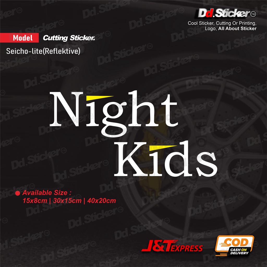 Jual Stiker Night Kids (initial D) | Cutting Sticker | Shopee Indonesia
