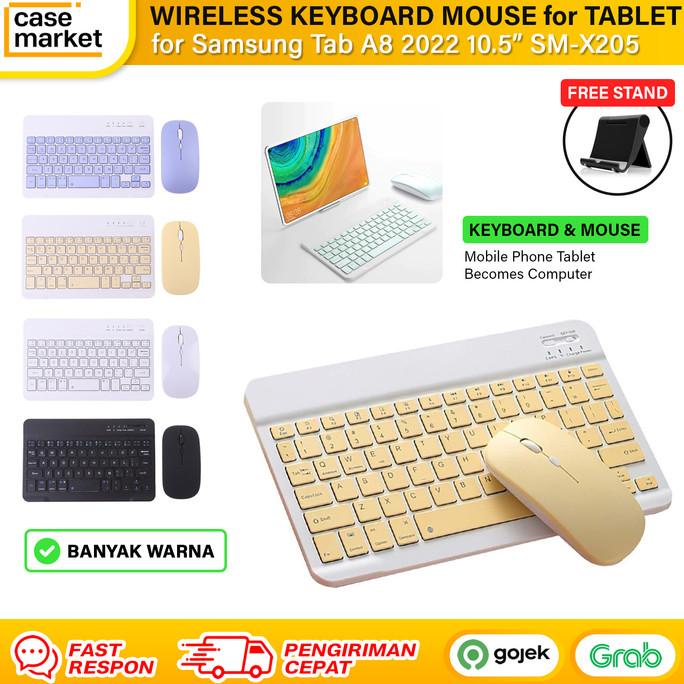 Jual Samsung Tab A8 2022 X205 10.5 Wireless Keyboard Mouse Set Tablet ...