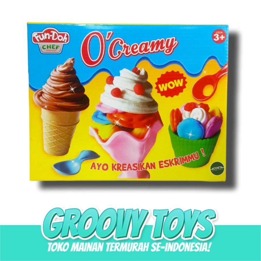 Jual Fun Doh O'Creamy - Mainan Lilin Anak FunDoh / PlayDoh | Shopee ...