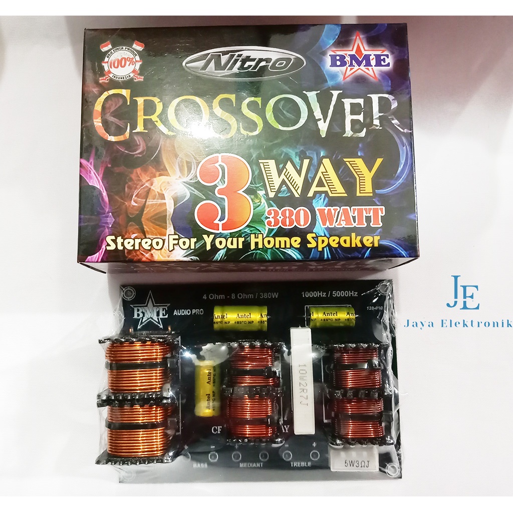 Jual Crossover 3 Way Stereo 380 watt BME/ Kit Crossover 3 Way BME ...