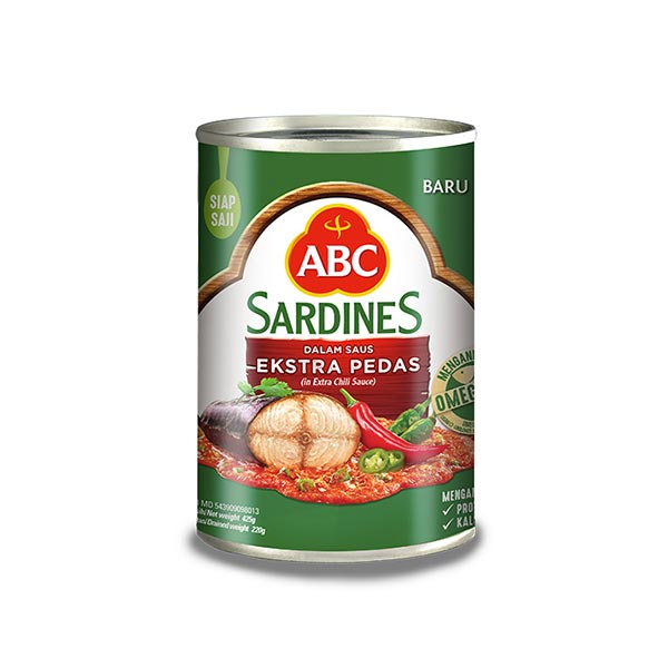 Jual ABC SARDINES EXTRA HOT 425 GR - SARDEN | Shopee Indonesia