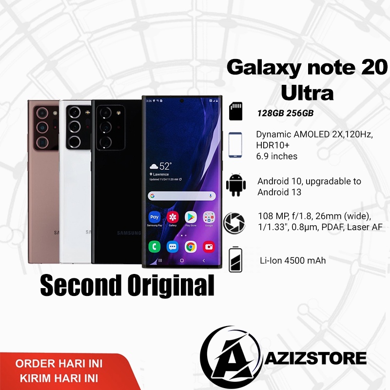 Jual (sinyal permanen) Samsung Galaxy Note 20 ULTRA 5G SECOND 12GB/512GB 12GB/256GB ORIGINAL ...