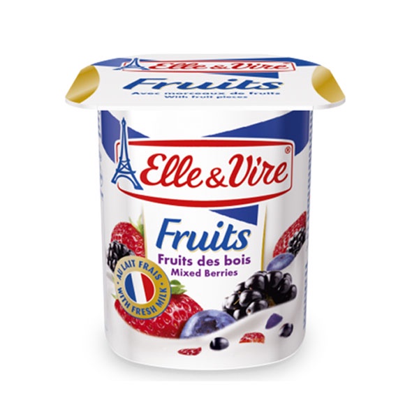 Jual ELLE & VIRE YOGURT DL FRUIT THE FOREST 125 GR | Shopee Indonesia