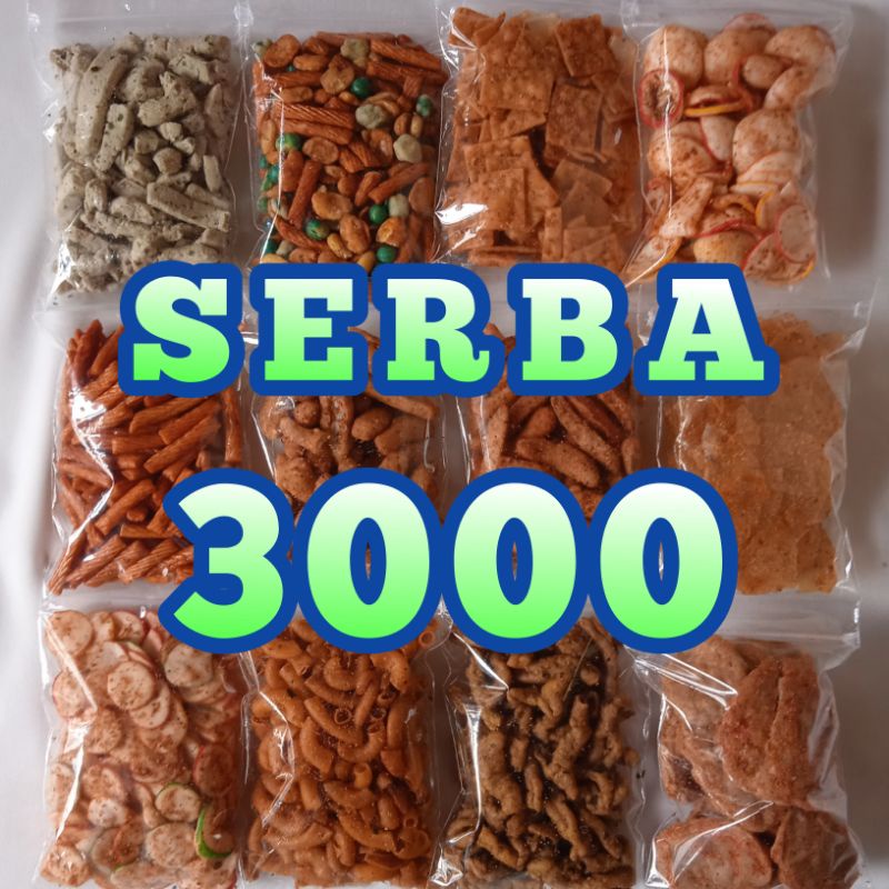 Jual Cemilan SERBA 3000 AJA / Basreng, Keripik, Makaroni | Shopee Indonesia