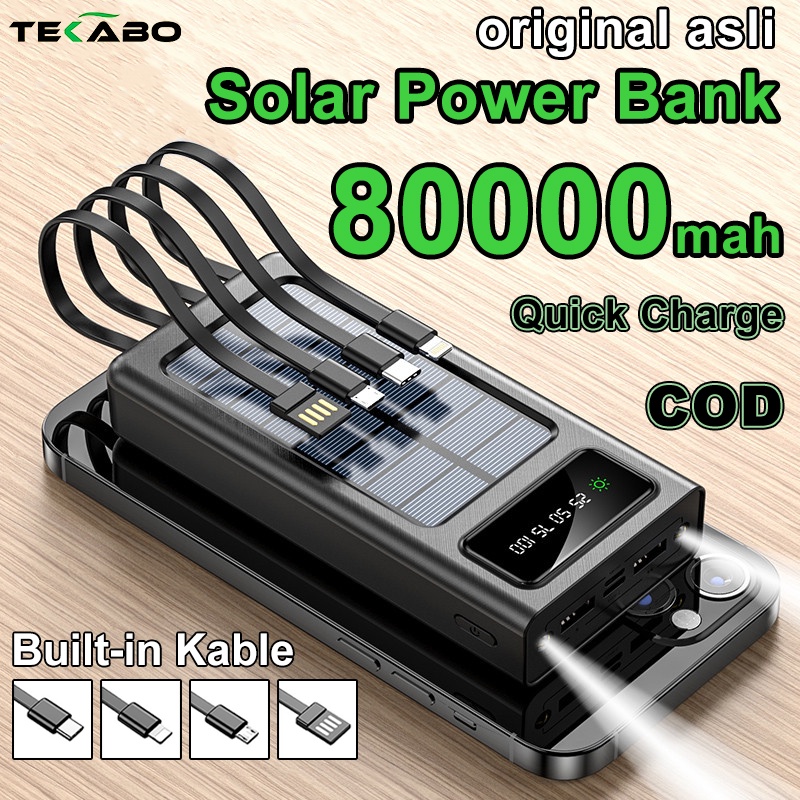 Jual TEKABO Powerbank 80000mah Tenaga Surya Powerbank Panel Surya ...