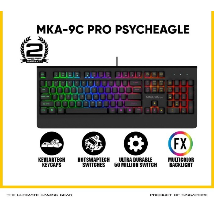 Jual Best Seller Keyboard Gaming Mechanical Armageddon Mka-9C ...