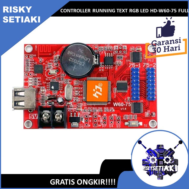 Jual CONTROLLER RUNNING TEXT RGB LED HD-W60-75 FULL COLOUR WIFI+USB ...