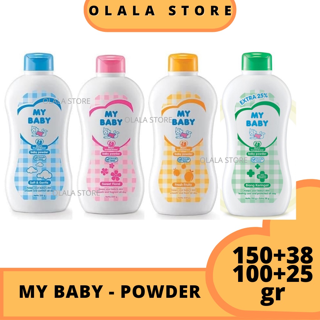 Jual MY BABY - BABY POWDER 150 GRAM + EKSTRA 38 GRAM DAN 100 GRAM ...