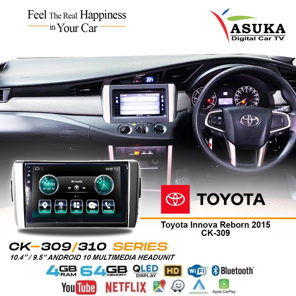 Jual Head Unit Asuka CK-309 Toyota Innova Reborn 2015 | Shopee Indonesia