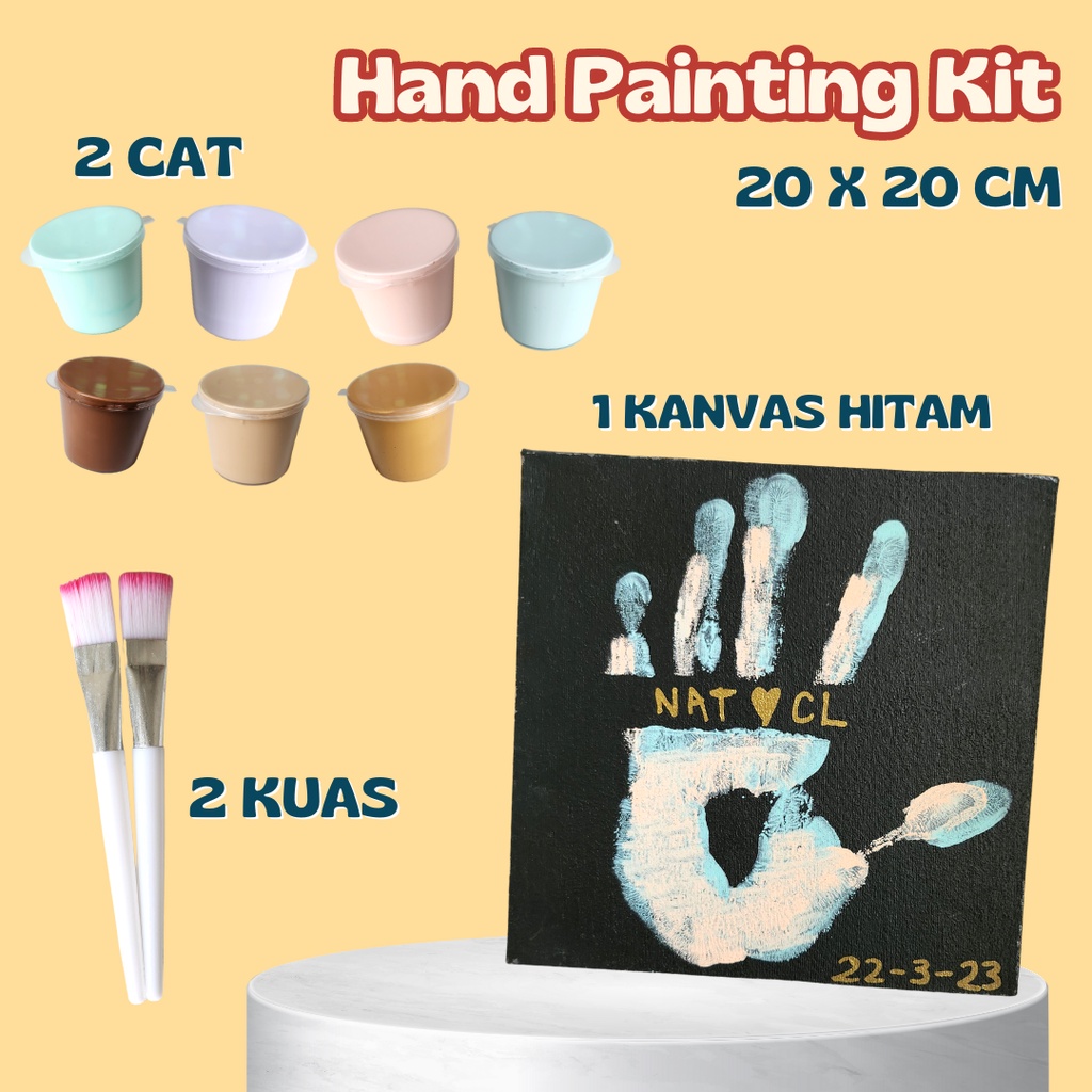 Jual Hand Painting Kit Canvas By The Noob Artist | Kanvas Cap Tangan ...