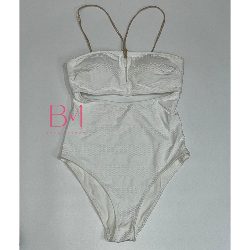 Jual Aerie Swimsuit White Monokini Baju Berenang One Piece Putih