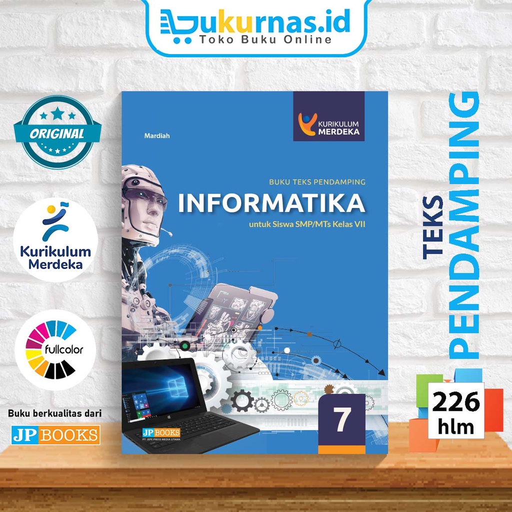 Jual Buku Teks Pendamping Informatika SMP/MTs Kelas 7 Kurikulum Merdeka - JPBOOKS | Shopee Indonesia