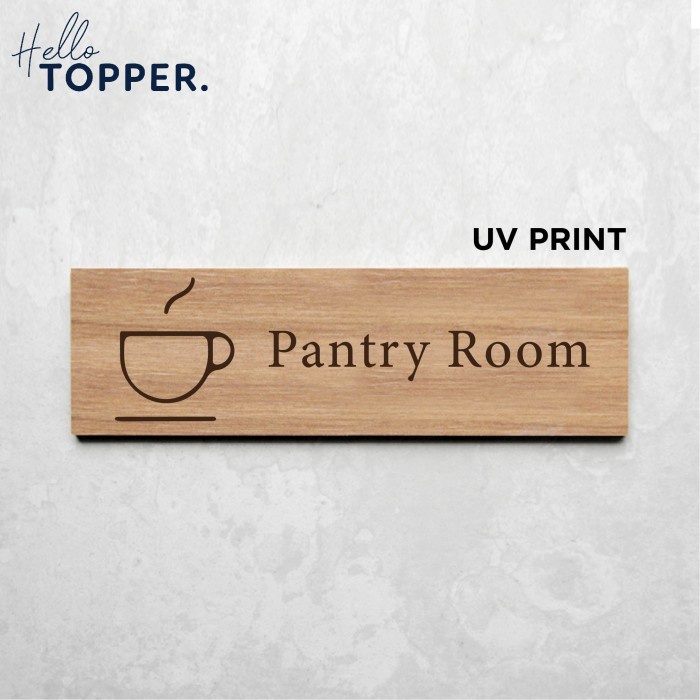 Jual Grosir Ruang Pantry Sign Board UV Print Kayu - Kyoto Style Signage ...