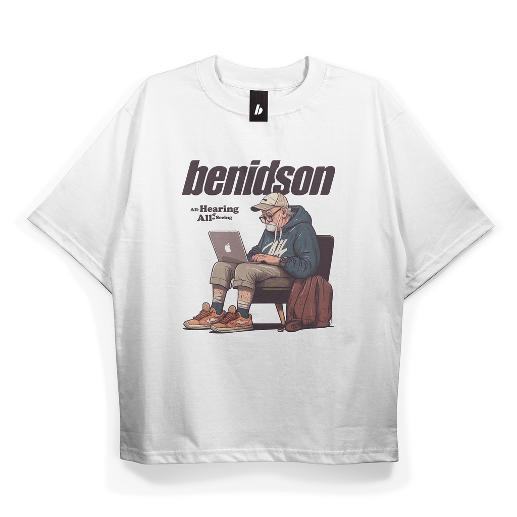 Jual BENIDSON Oversized Tshirt White Modern Living | Shopee Indonesia