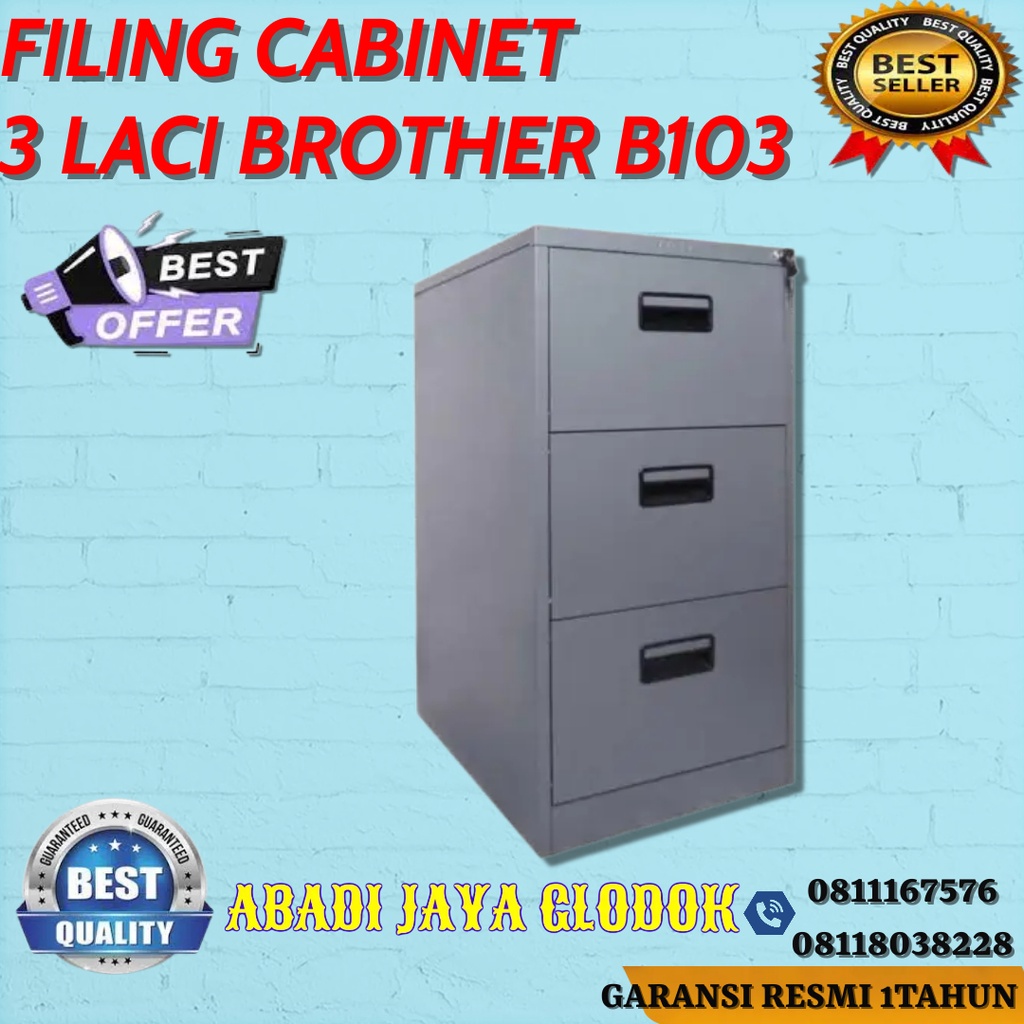 Jual BROTHER FILING CABINET 3 LACI B103 | Shopee Indonesia