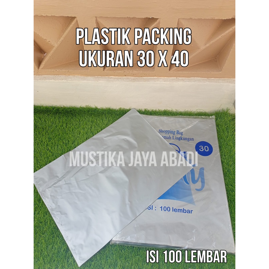 Jual PLASTIK PACKING SILVER LANGSUNG MERK PARY UKURAN 30 X 40 ISI 100 ...