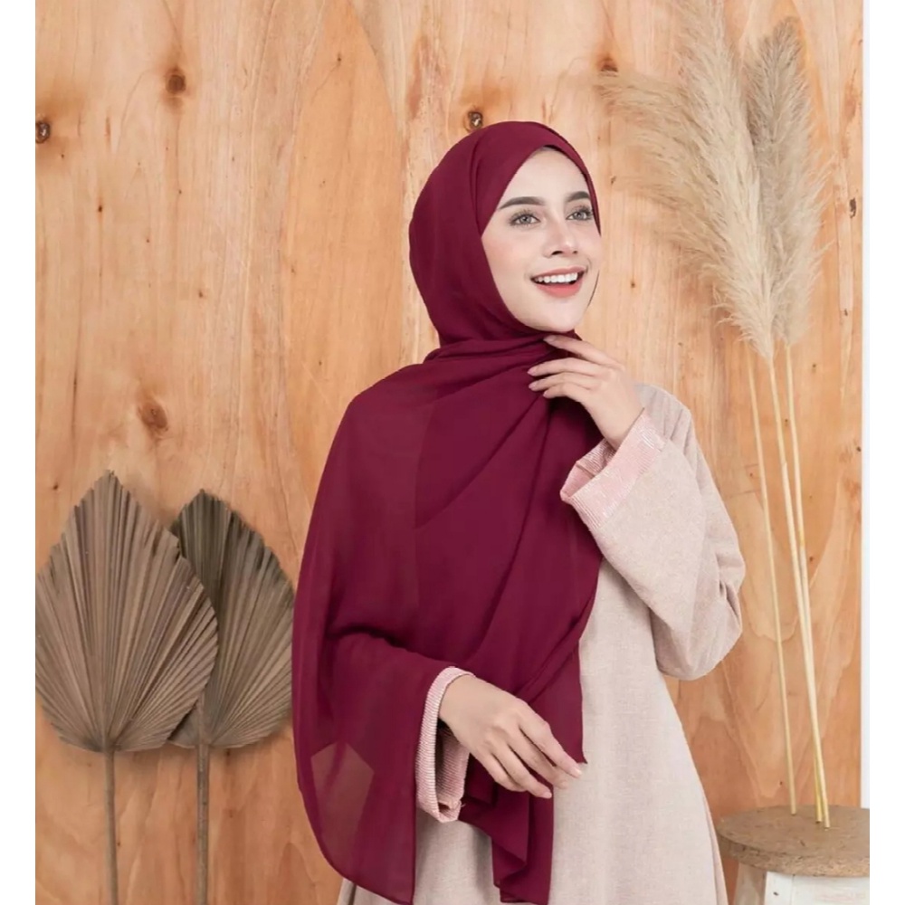 Jual Pashmina inner Ceruti baby doll Pashmina Iner Premium 2in 1 ...