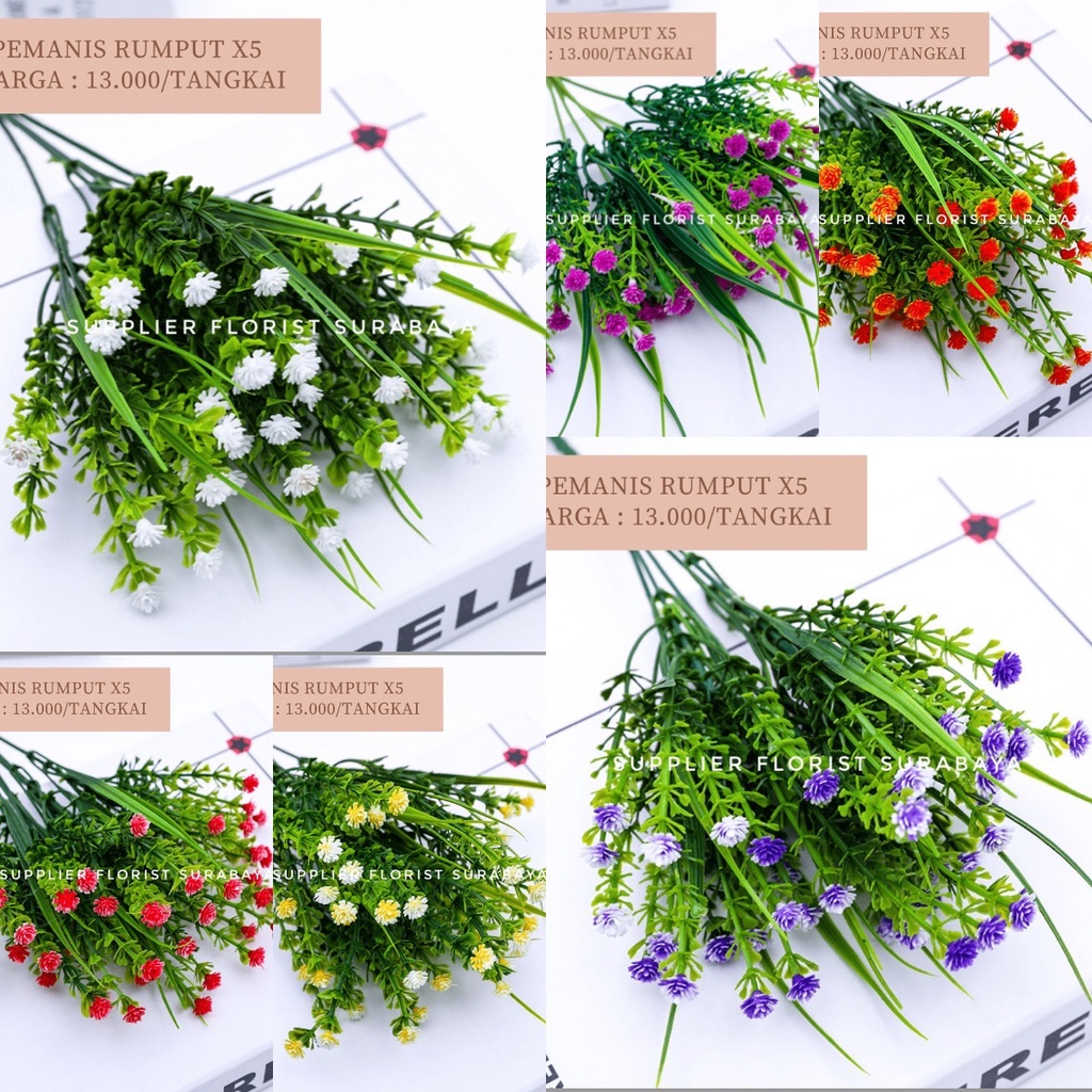 Jual [CABANG 5] PEMANIS RUMPUT FILLER BUKET BUNGA BABY BREATH BABIES ...