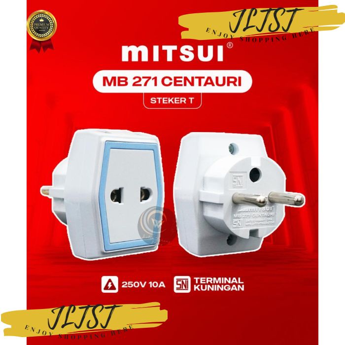 Jual Steker T Colokan Mitsui Cabang 3 Tiga Listrik Multi High Quality ...