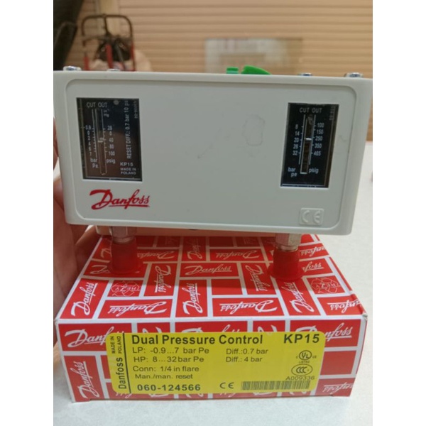 Jual Danfoss pressure switch HPLP KP 15 (MANUAL-MANUAL) | Shopee Indonesia